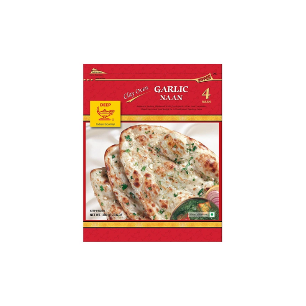 Deep Garlic Naan 4 pcs - Maharaja Store - Online Desi Grocery