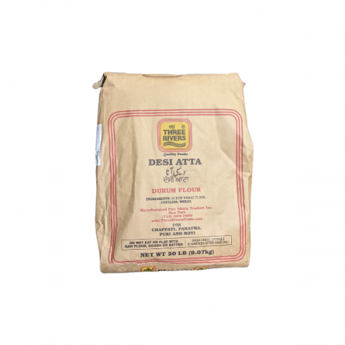 Three Rivers - Desi Atta 20 lb - Maharaja Store - Online Desi Grocery