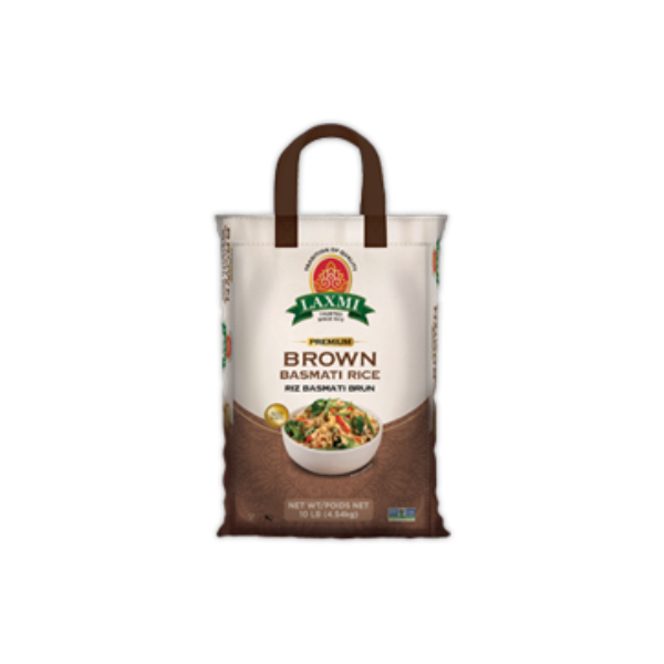 Laxmi - Brown Basmati Rice 10lb - Maharaja Store - Online Desi Grocery